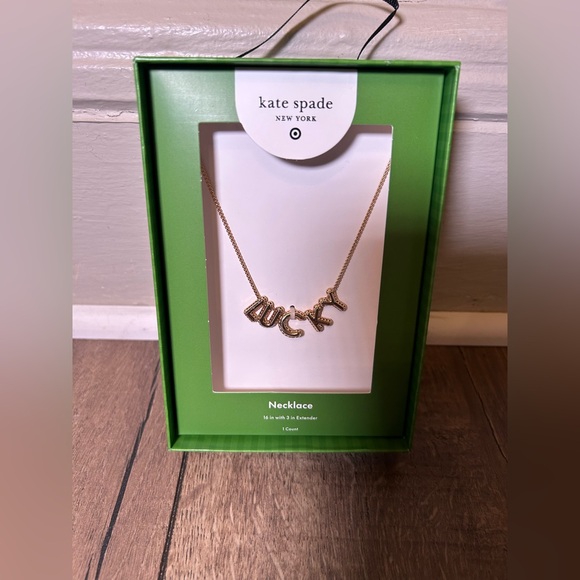 kate spade | Jewelry | Kate Spade X Target Collab Gold Lucky Necklace ...